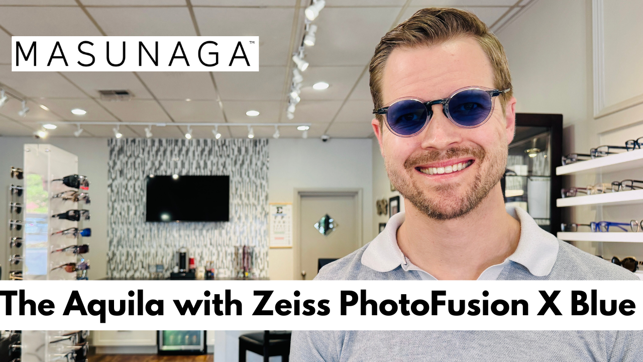 Masunaga Aquila | Zeiss PhotoFusion X Blue With DuraVision Gold Anti-R ...
