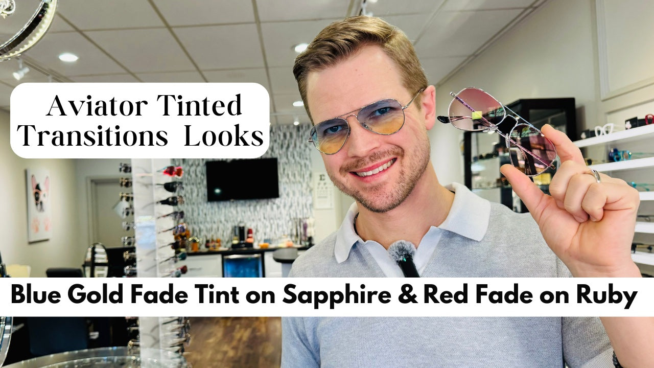 Tinted Transitions Lens Looks in Silver Aviators – Hicks Brunson Eyewear