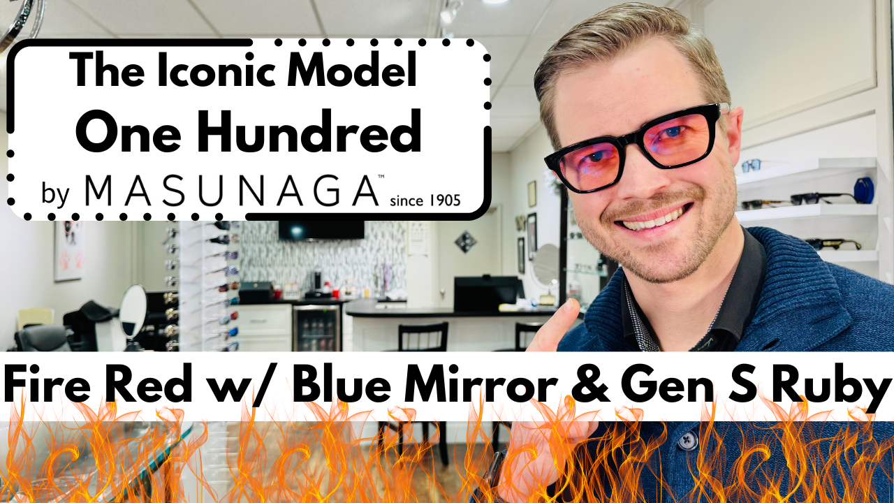 Transitions Ruby With Fire Red Tint And A Blue Mirror | Masunaga One H ...