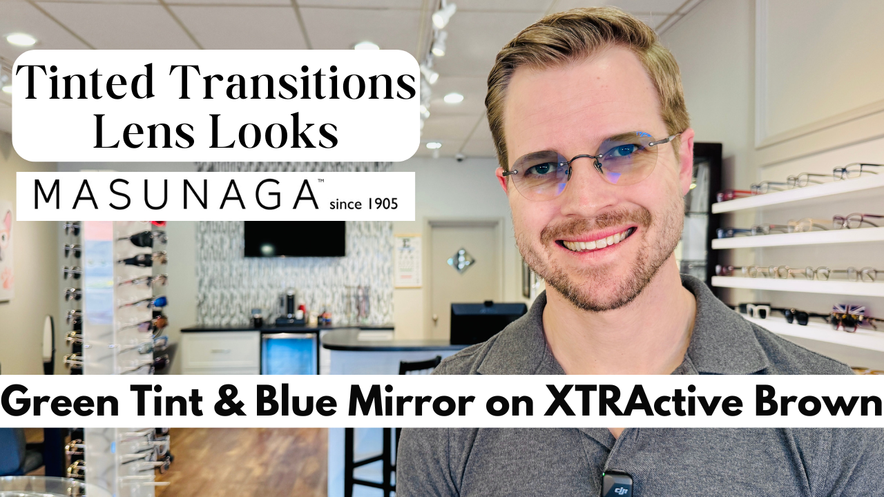 Transitions XTRActive Brown Lawn Fade Tint | Masunaga GMS 126T – Hicks Brunson Eyewear